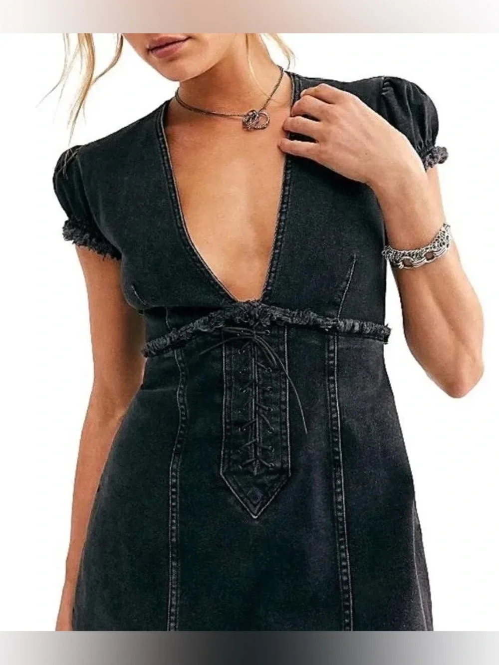 Free People | Dresses | Nwtnwot Fp Free People Something Sweet Denim ...